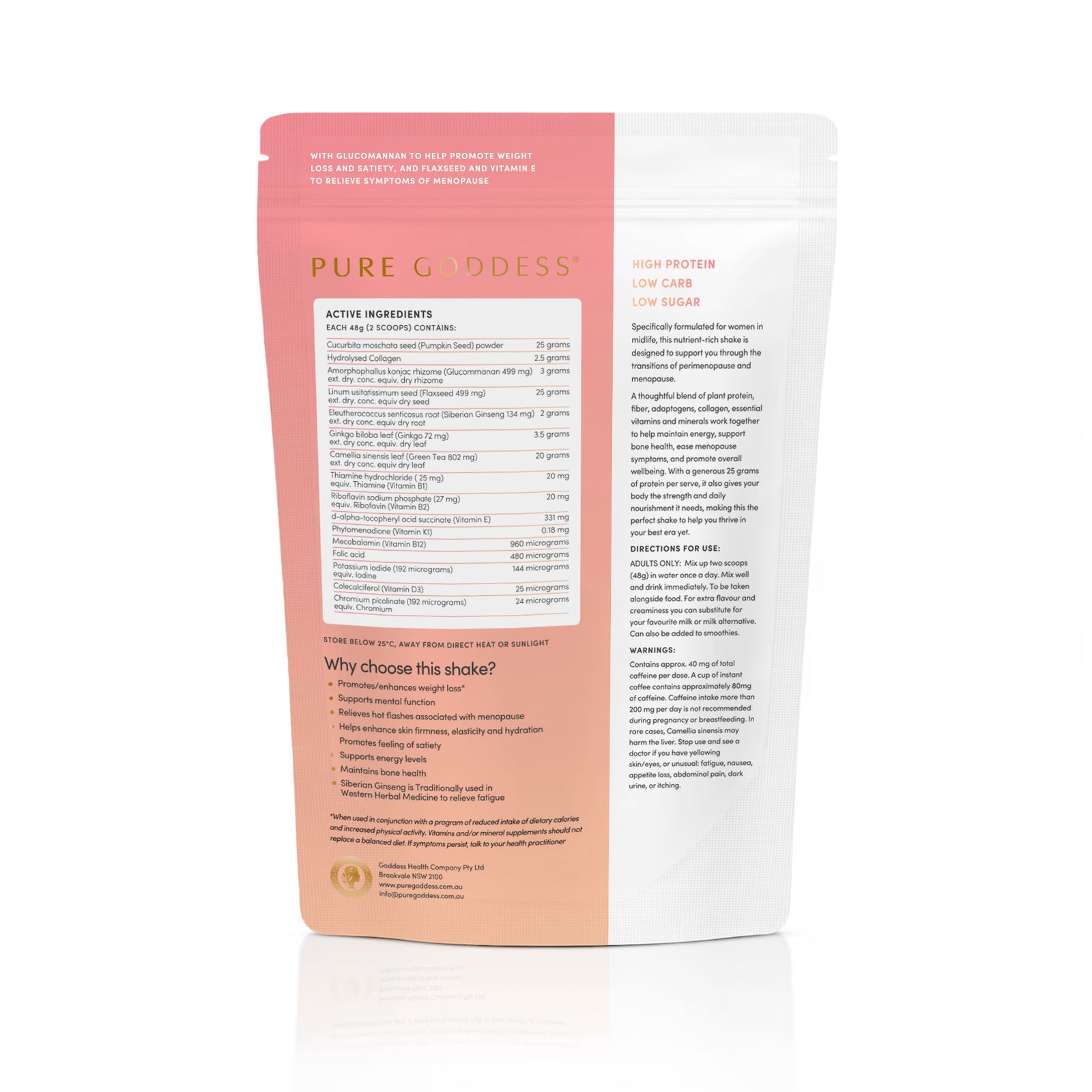 Shop Pure Goddess Natural Supplements